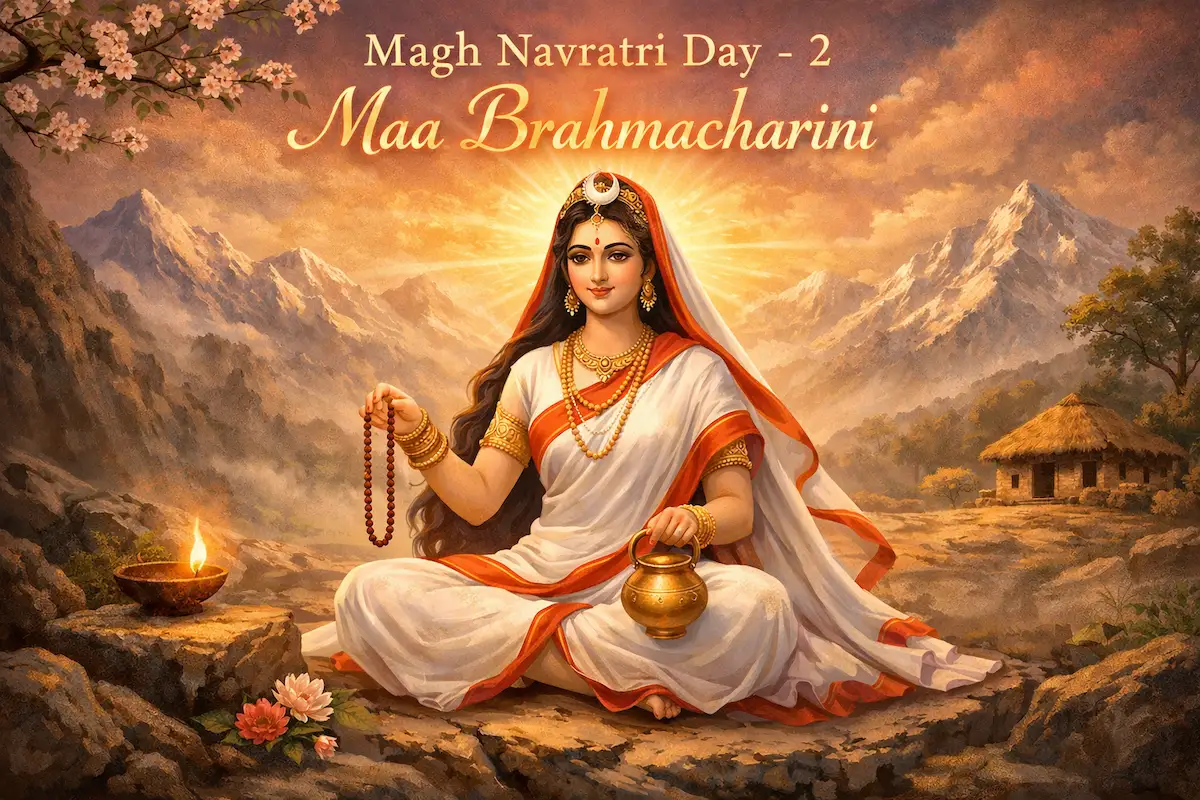 Goddess Brahmacharini Tapasya - Magha Navratri Day 2