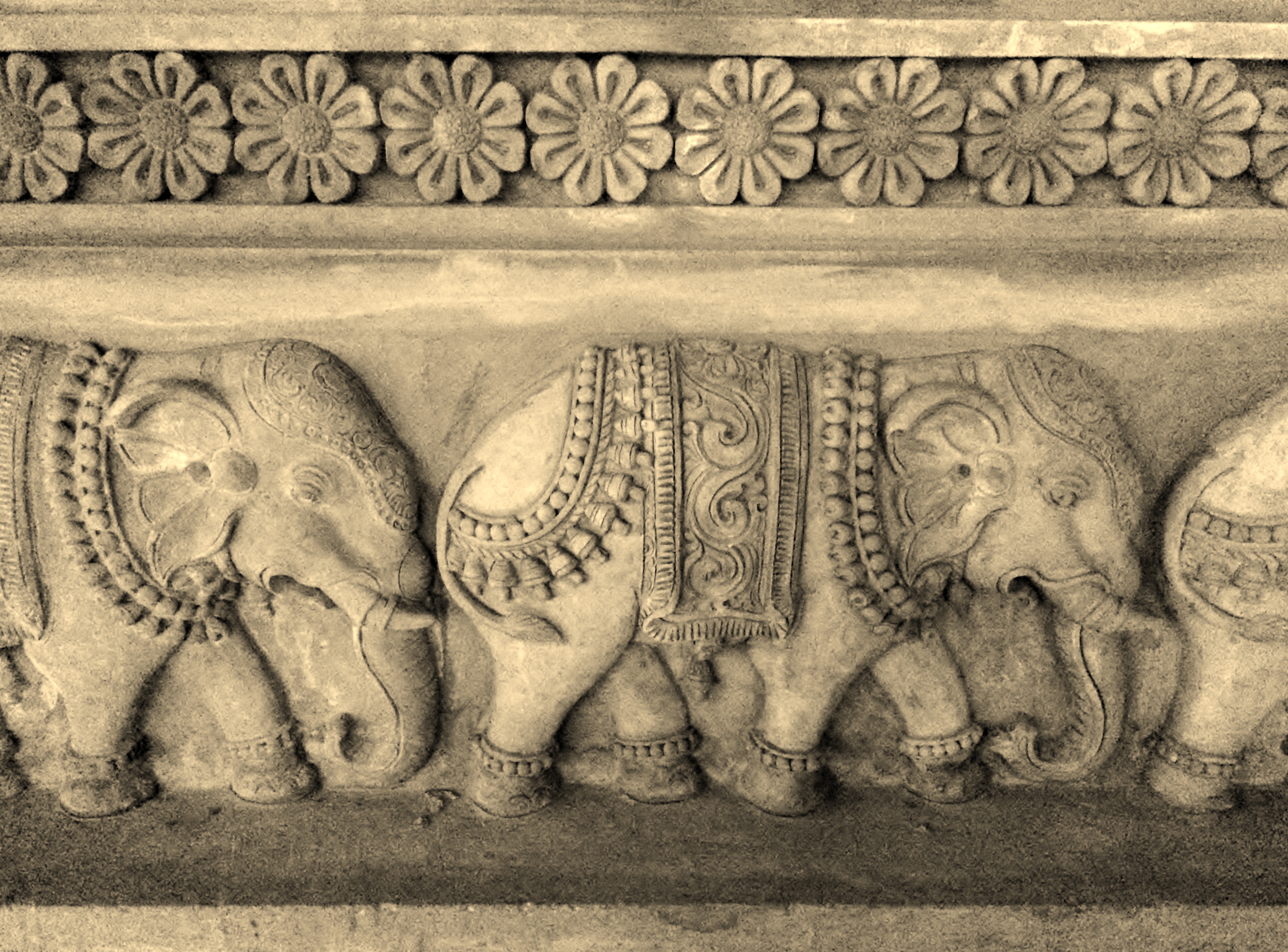 Artisans' Work on Magnificent Temple Base | RKTemple